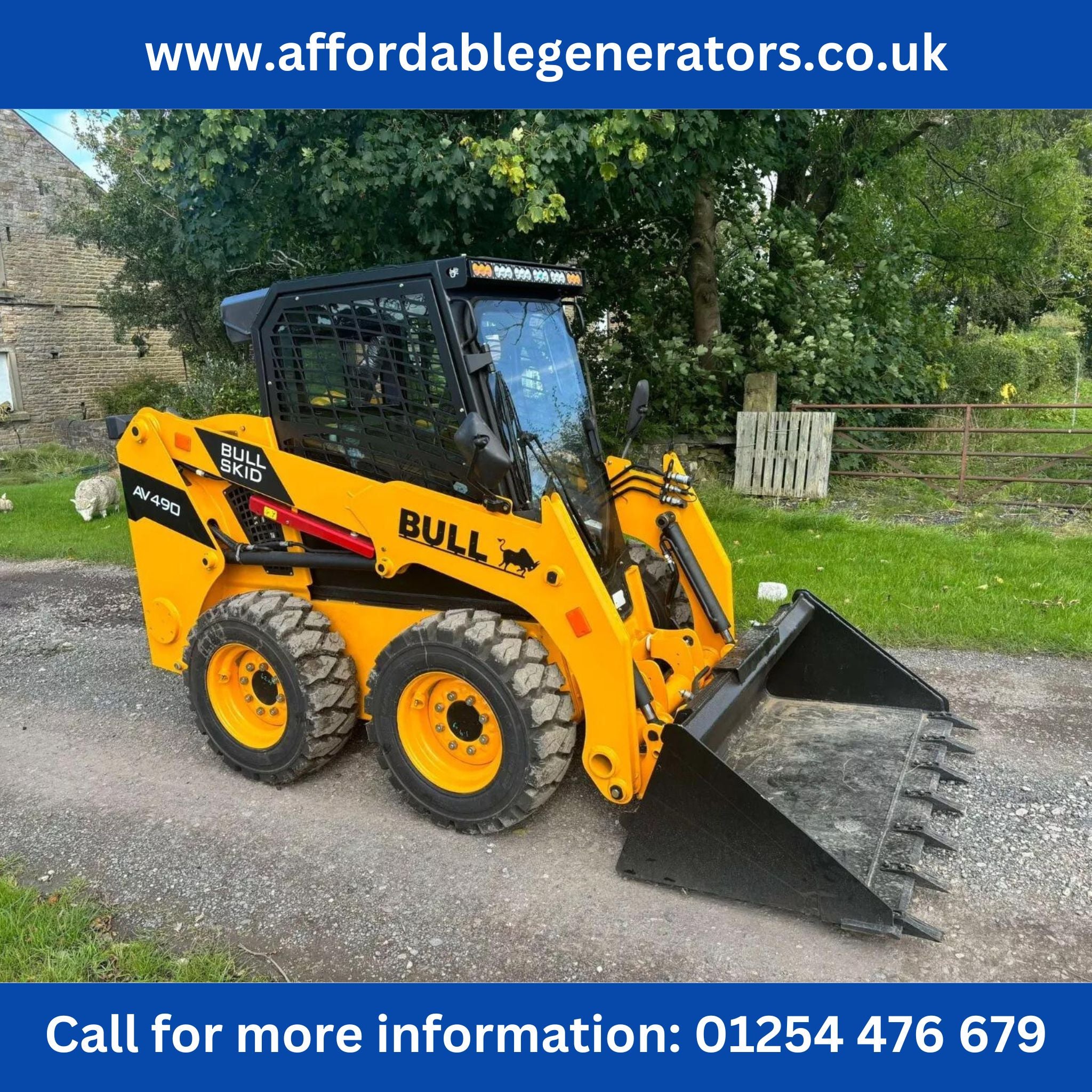 NEW/Unused 2024 BULL AV490 Skidsteer Loader / Robot / Loadall / Teleha ...